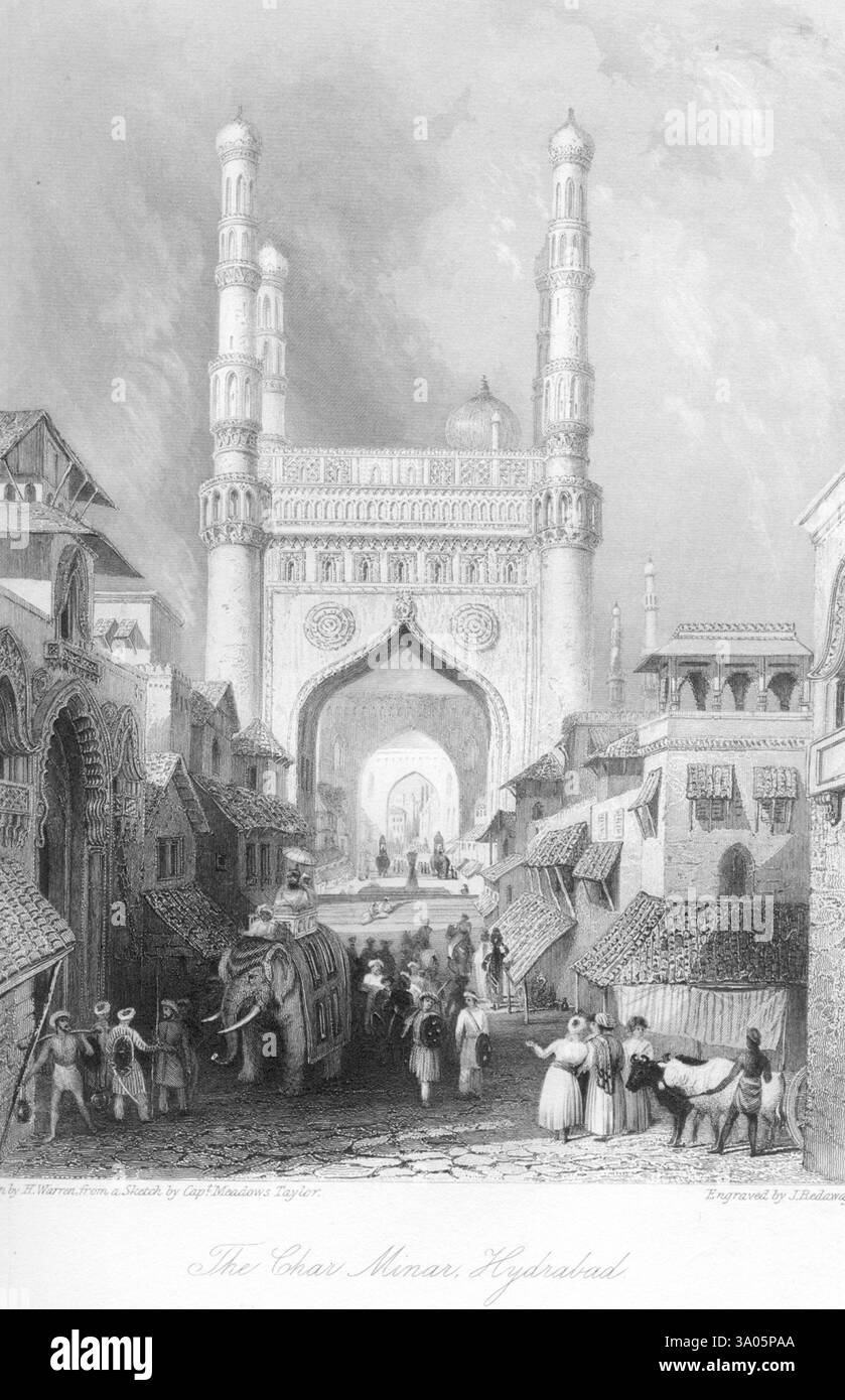 Char Minar, Hydrabad, Hyderabad, Andhra Pradesh, India, Asia Stock ...