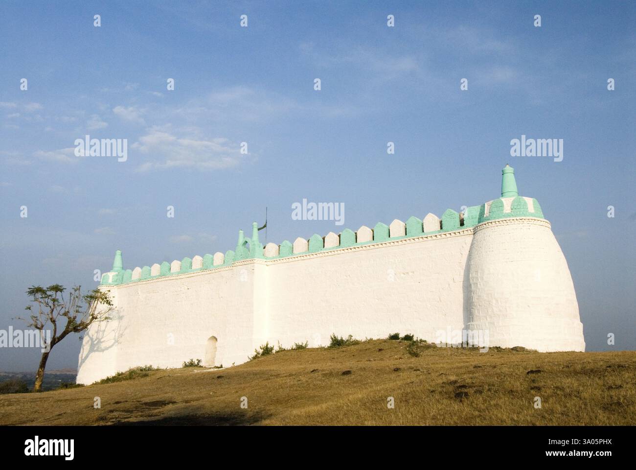 Part of idgaha Muslims pray or namaz on special day on small hill at ...
