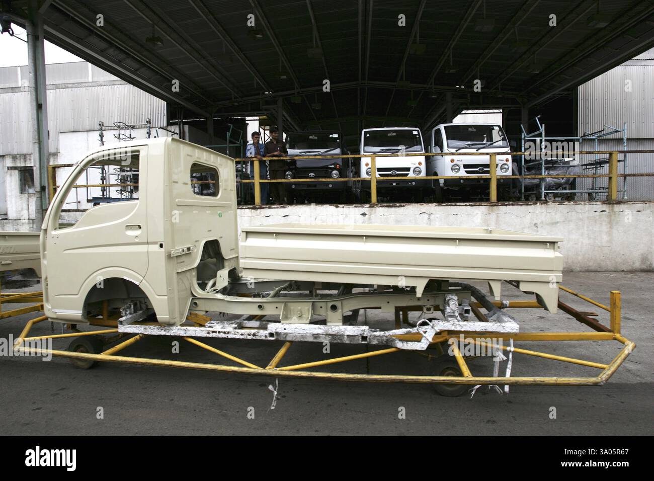 Bodies of Tata motors new range mini matador Tata Ace commercial vehicle workshop Tata motors ...