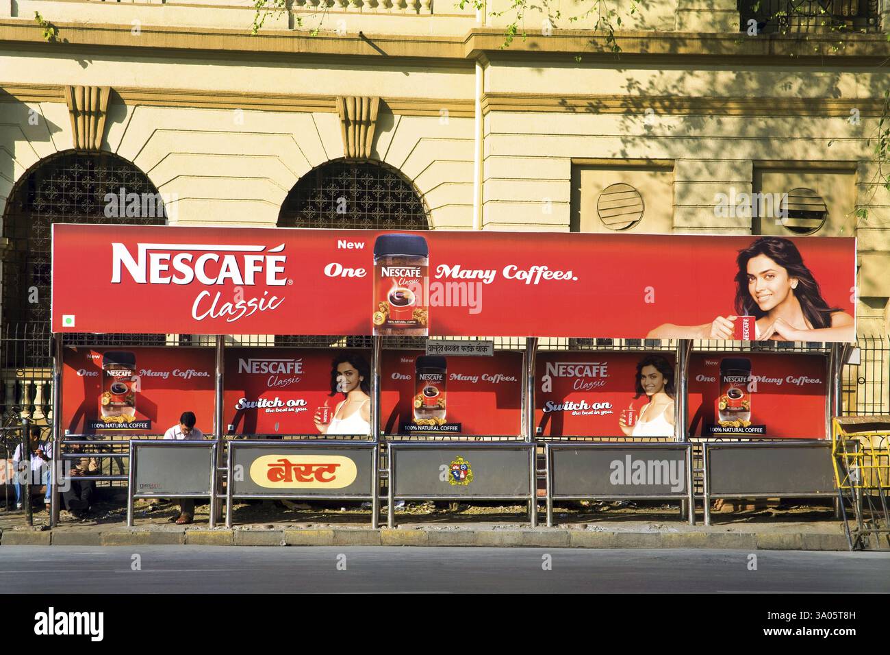 Nescafe Classic Advertising Hoarding on Bus Stop Mumbai Maharashtra ...