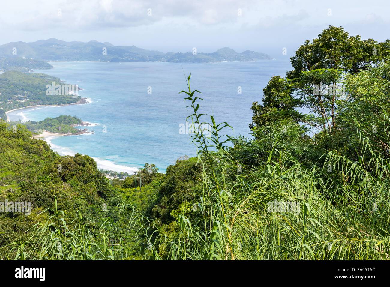 Tropical landscape photography taken at Copilia view point, Mahe island ...