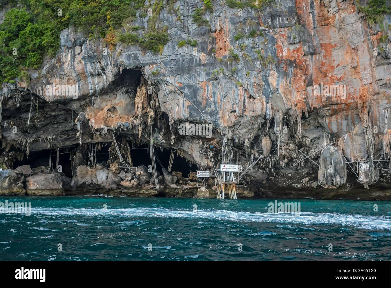 Viking cave in Koh Phi Phi Le island Thailand Stock Photo - Alamy