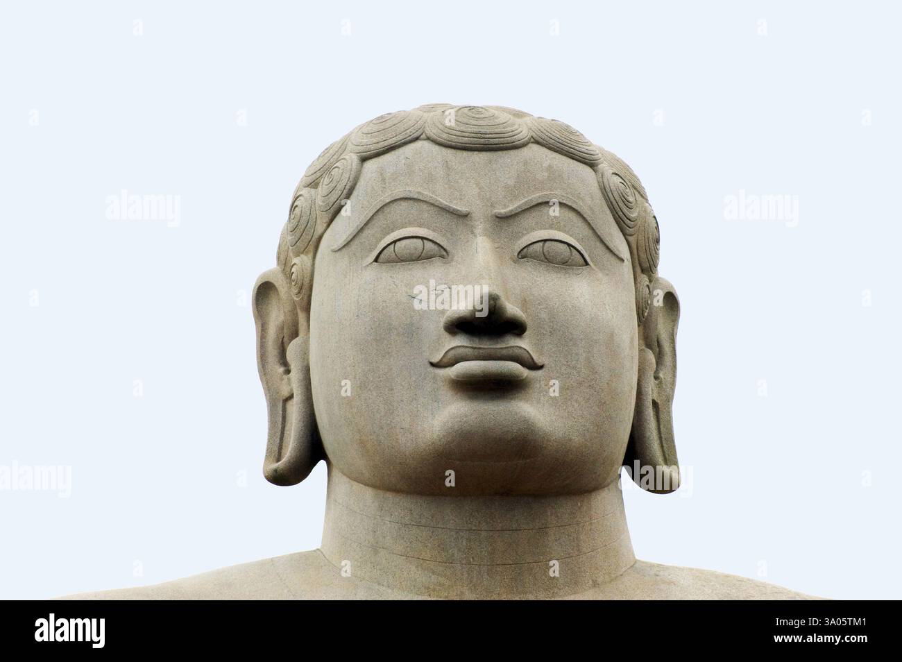 Statue of jain deity gomateshvara, Sravanabelagola, Hassan, Karnataka ...