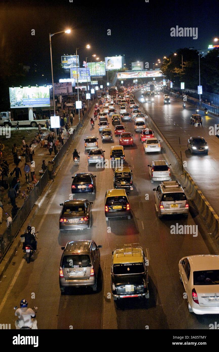 Traffic at mahim causeway, Bombay, Mumbai, Maharashtra, India, Asia ...