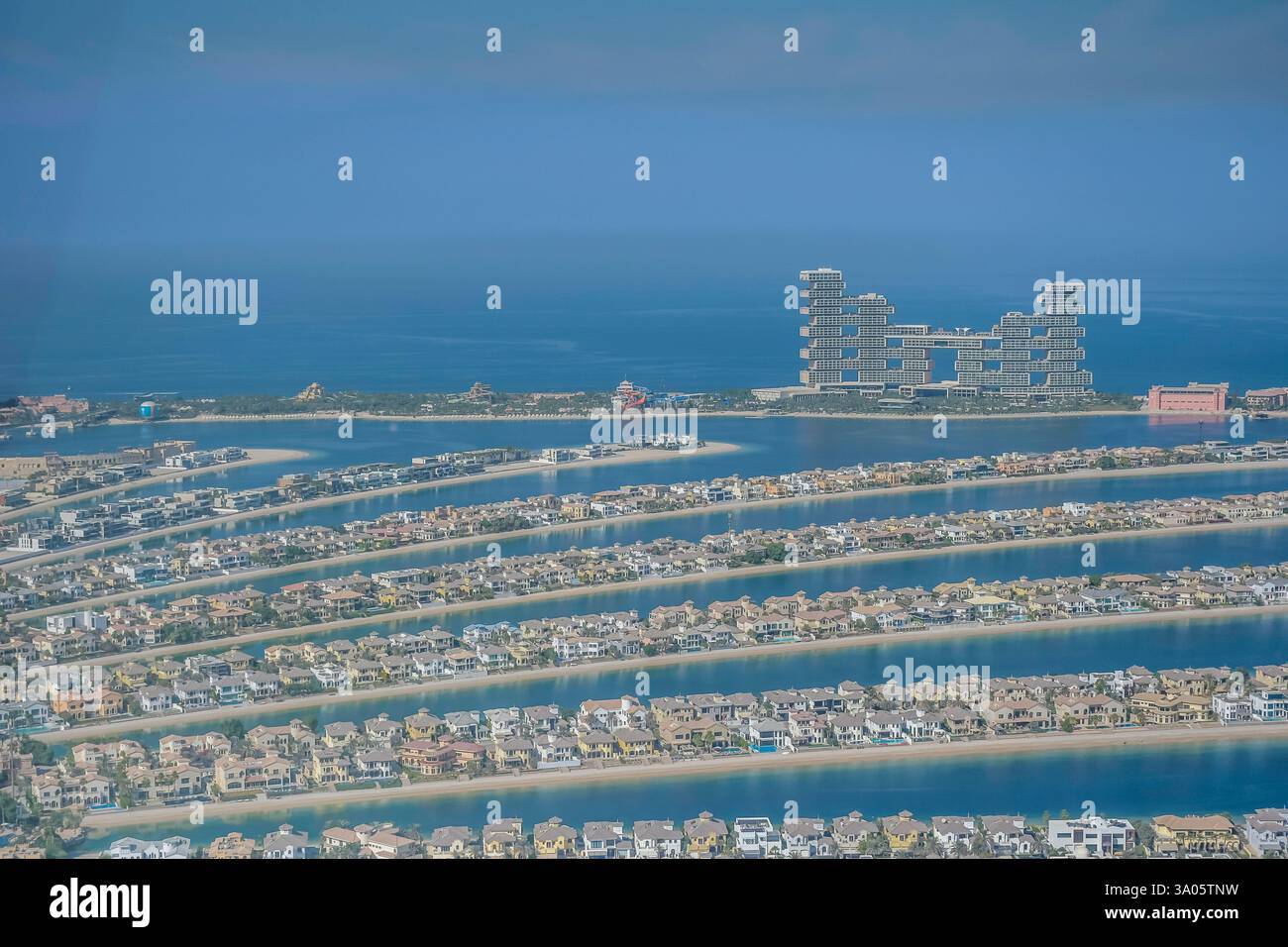 Palm Jumeirah Dubai a man made artificial island in UAE United Arab ...