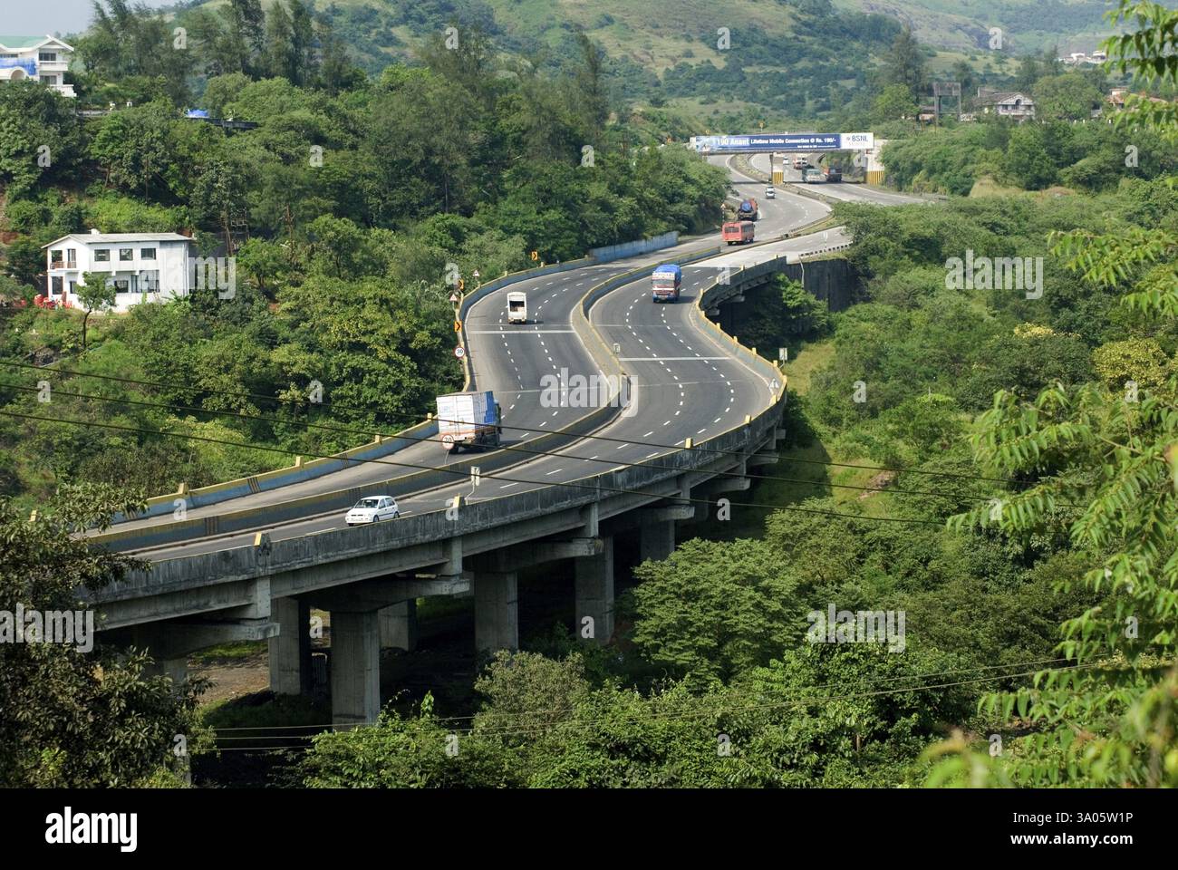 Mega highway on Mumbai Pune road at Lonavala, Maharashtra, India, Asia ...