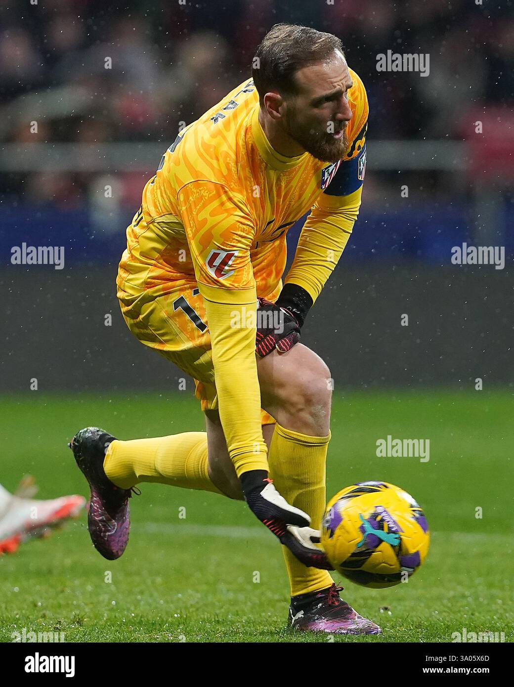 Madrid, Spain. 01st Mar, 2025. Atletico de Madrid's Jan Oblack during ...