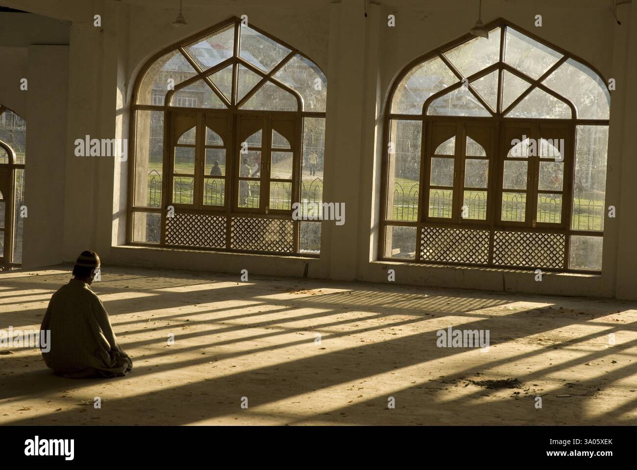 Man performing namaz at Durgah Jammu and Kahmir India Asia Stock Photo ...