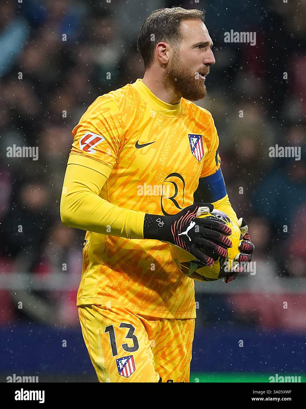 Madrid, Spain. 01st Mar, 2025. Atletico de Madrid's Jan Oblack during ...
