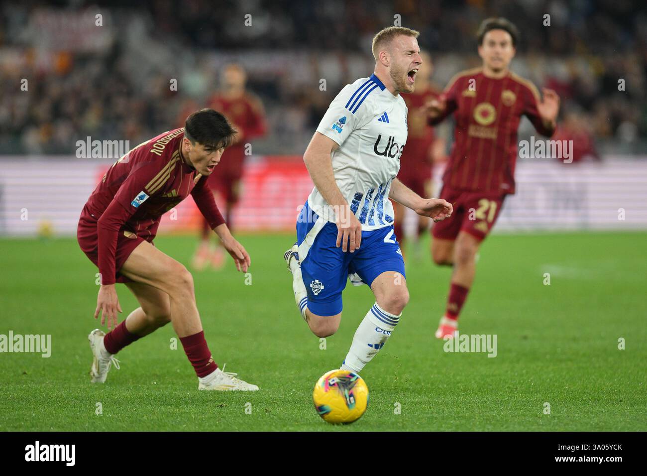 Olimpico Stadium, Rome, Italy - Ivan Smolcic of Como during Serie A ...