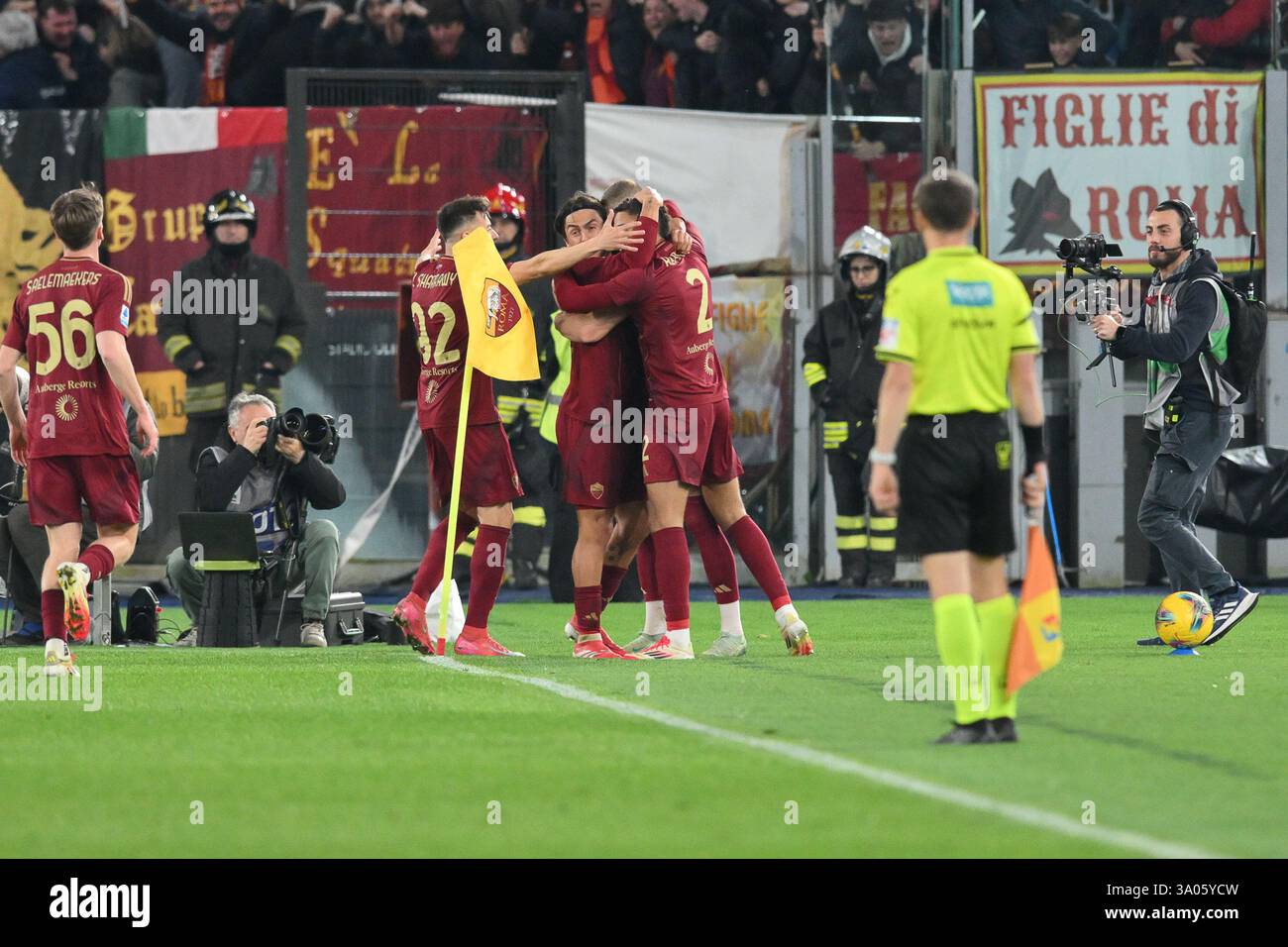 Olimpico Stadium, Rome, Italy - Artem Dovbyk of AS Roma celebrates his ...