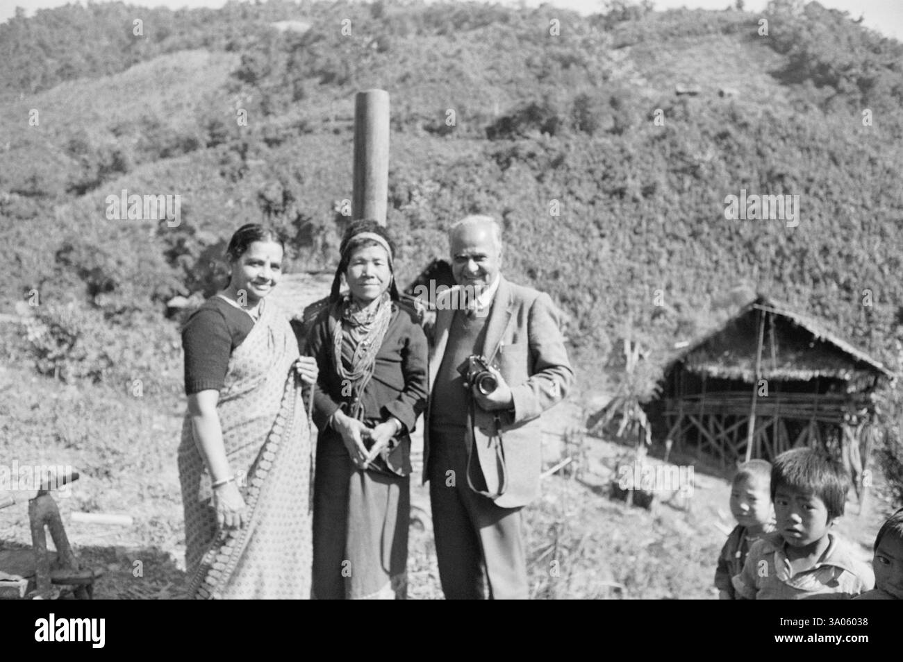 Mr and Mrs. TS. Satyan with Hill Miri tribal lady, Arunachal Pradesh ...