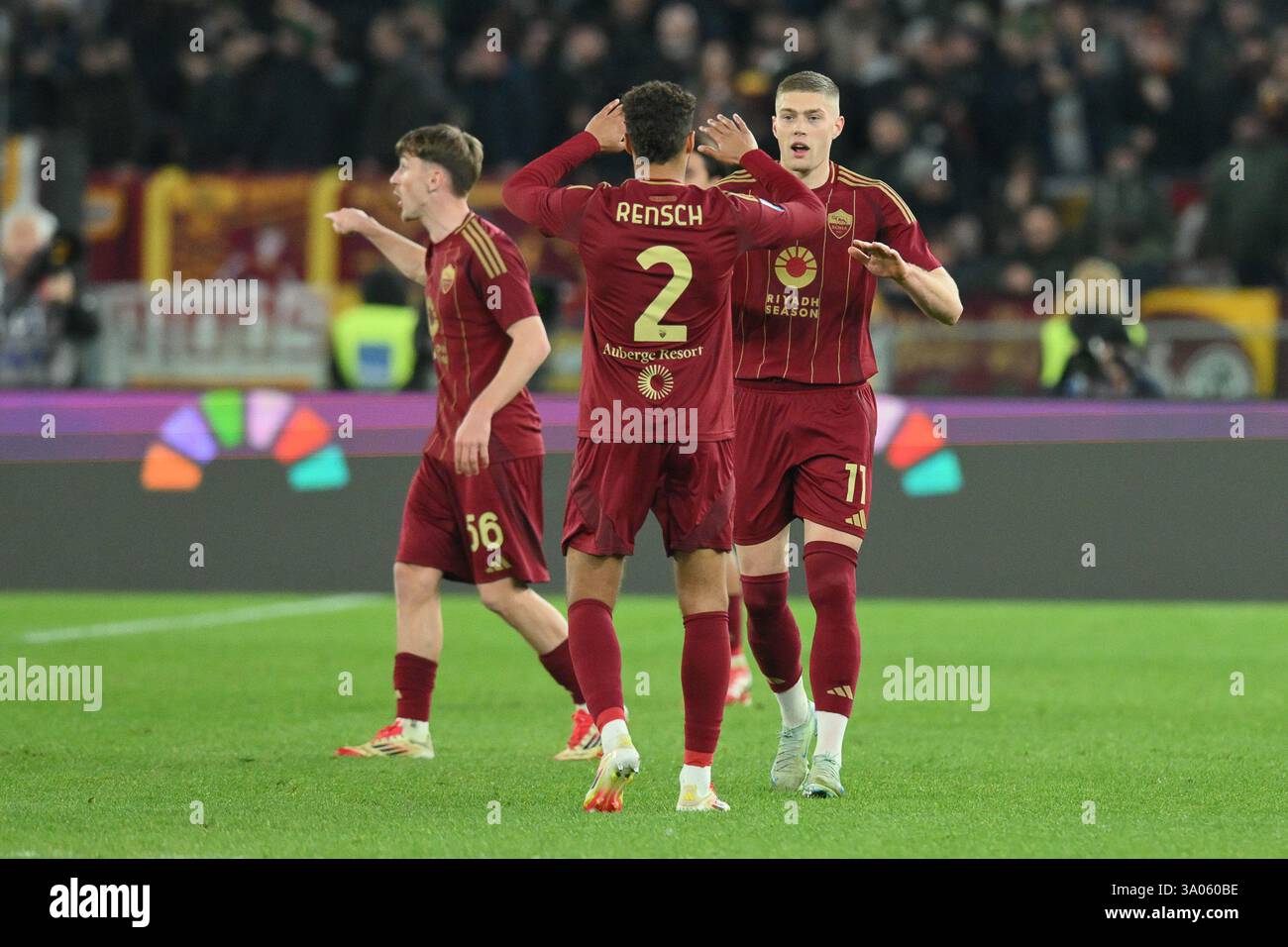 Olimpico Stadium, Rome, Italy - Artem Dovbyk of AS Roma celebrates his ...