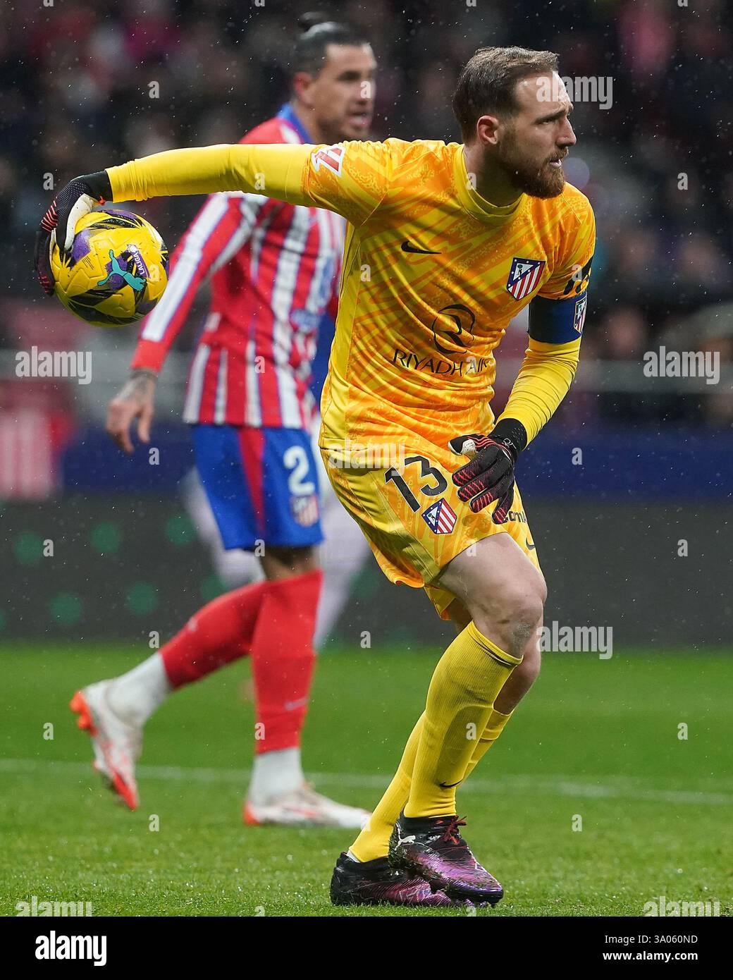 Atletico de Madrid's Jan Oblack during La Liga match. March 1,2025 ...