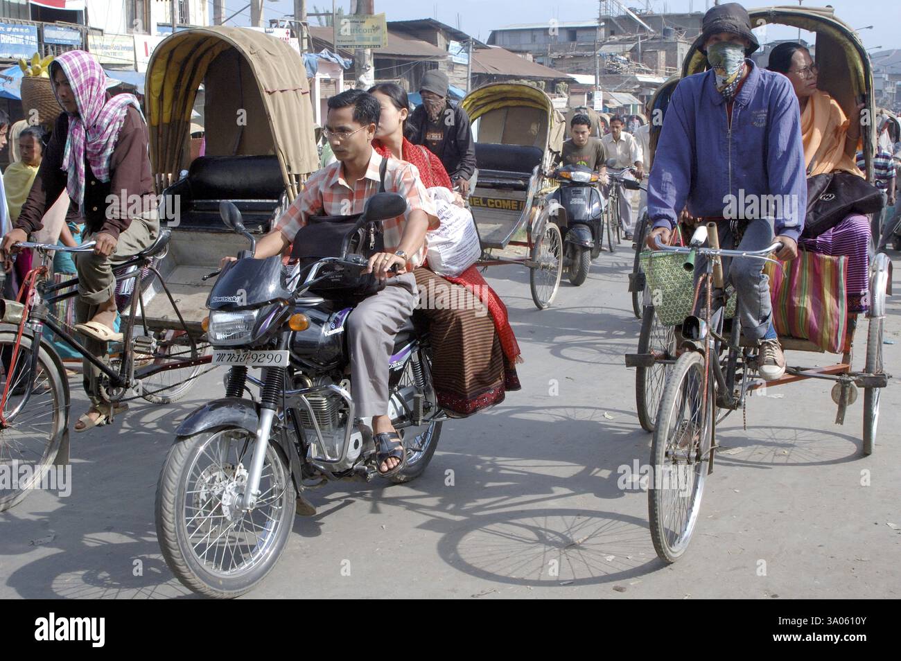 Street scene, Imphal, Manipur, India, Asia Stock Photo - Alamy