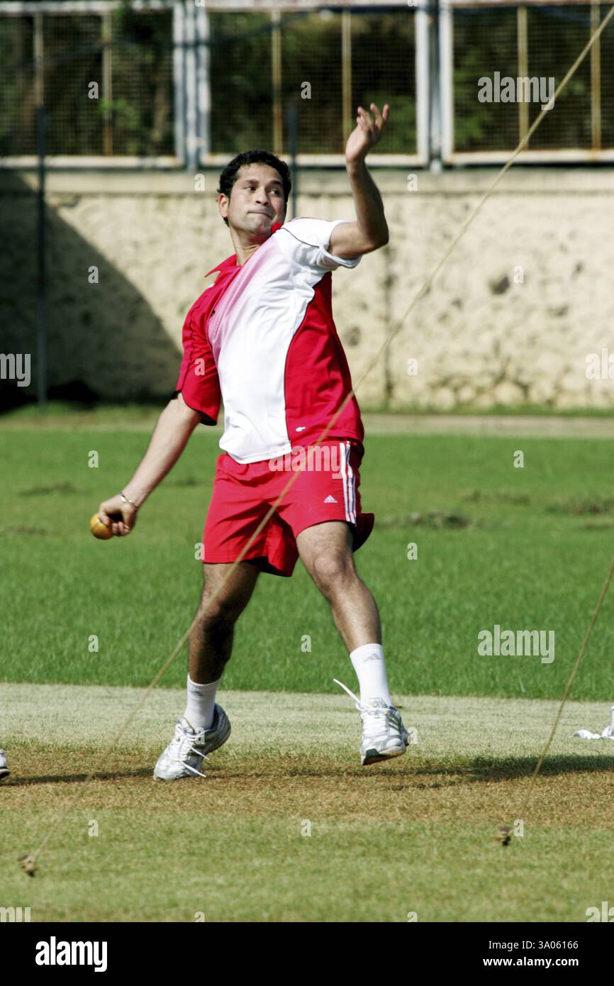 Master Blaster Sachin Tendulkar net practicing in Bombay Mumbai ...