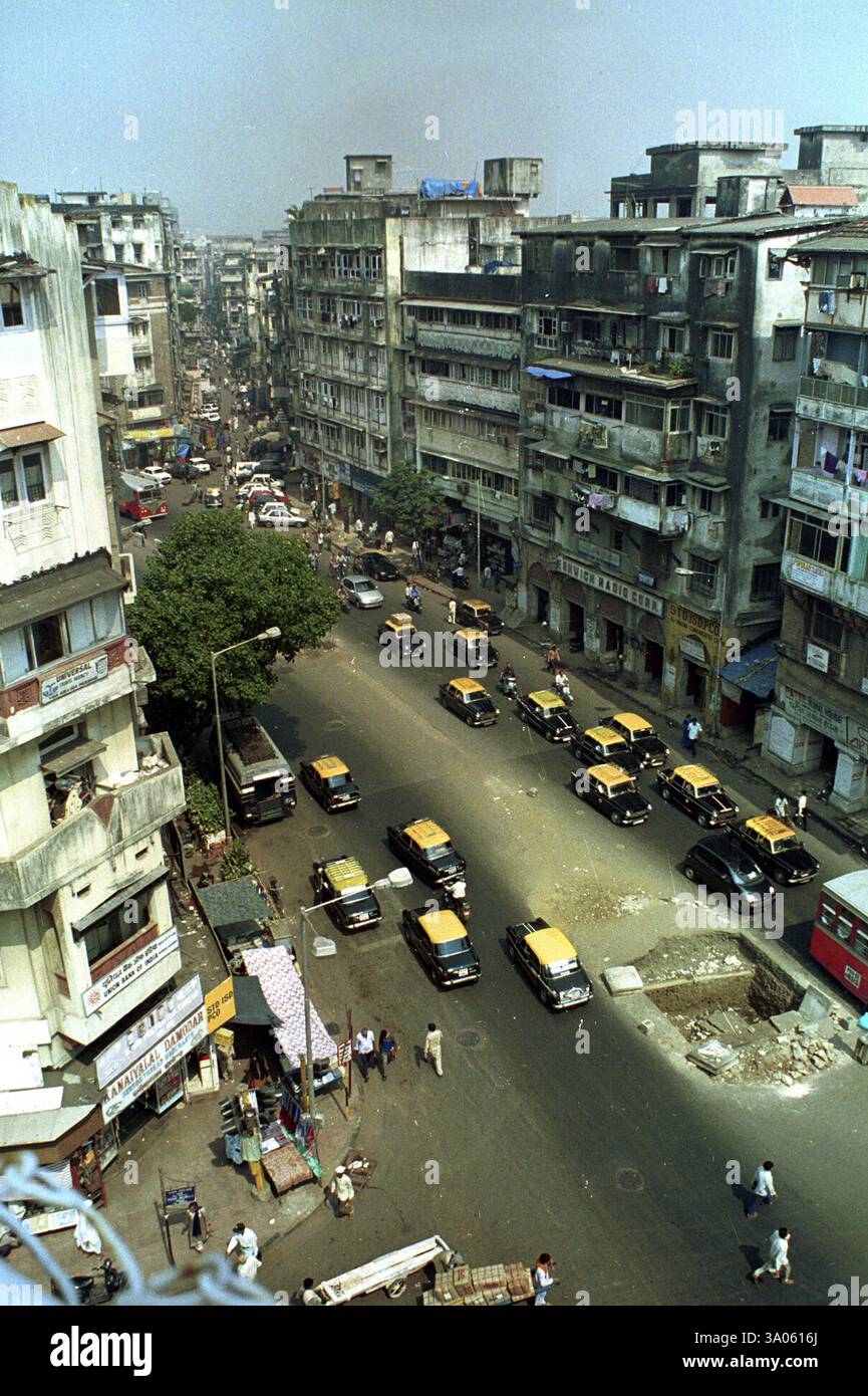 An aerial view of Kalbadevi area of Bombay Mumbai, Maharashtra, India ...