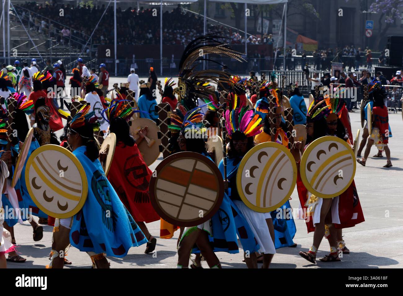 Mexico City, Mexico. 28th Feb, 2025. Actors acting out a theme from the ...