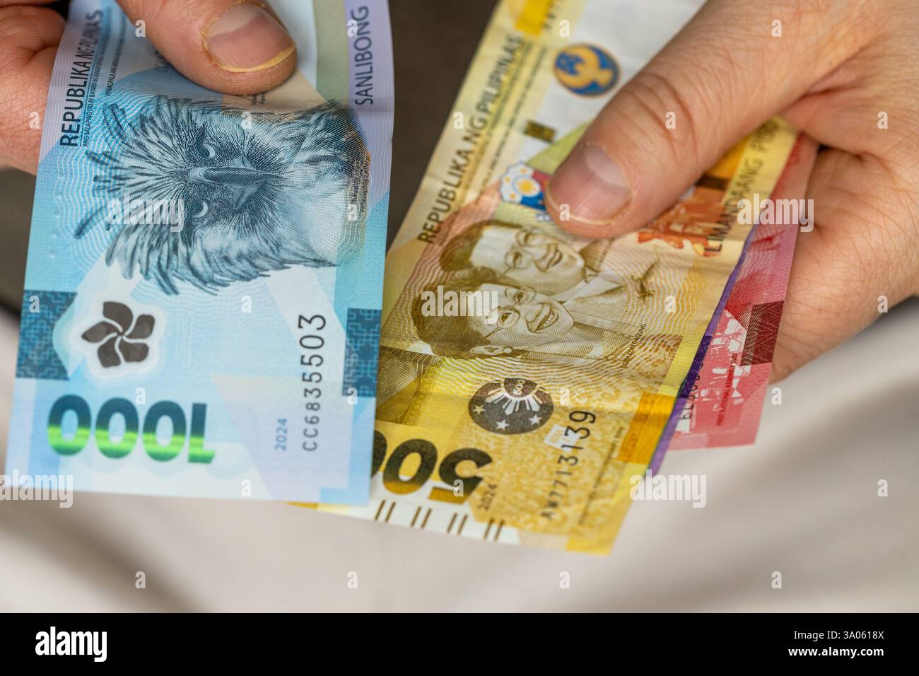 Money in the Philippines, Financial business concept, analysis ...