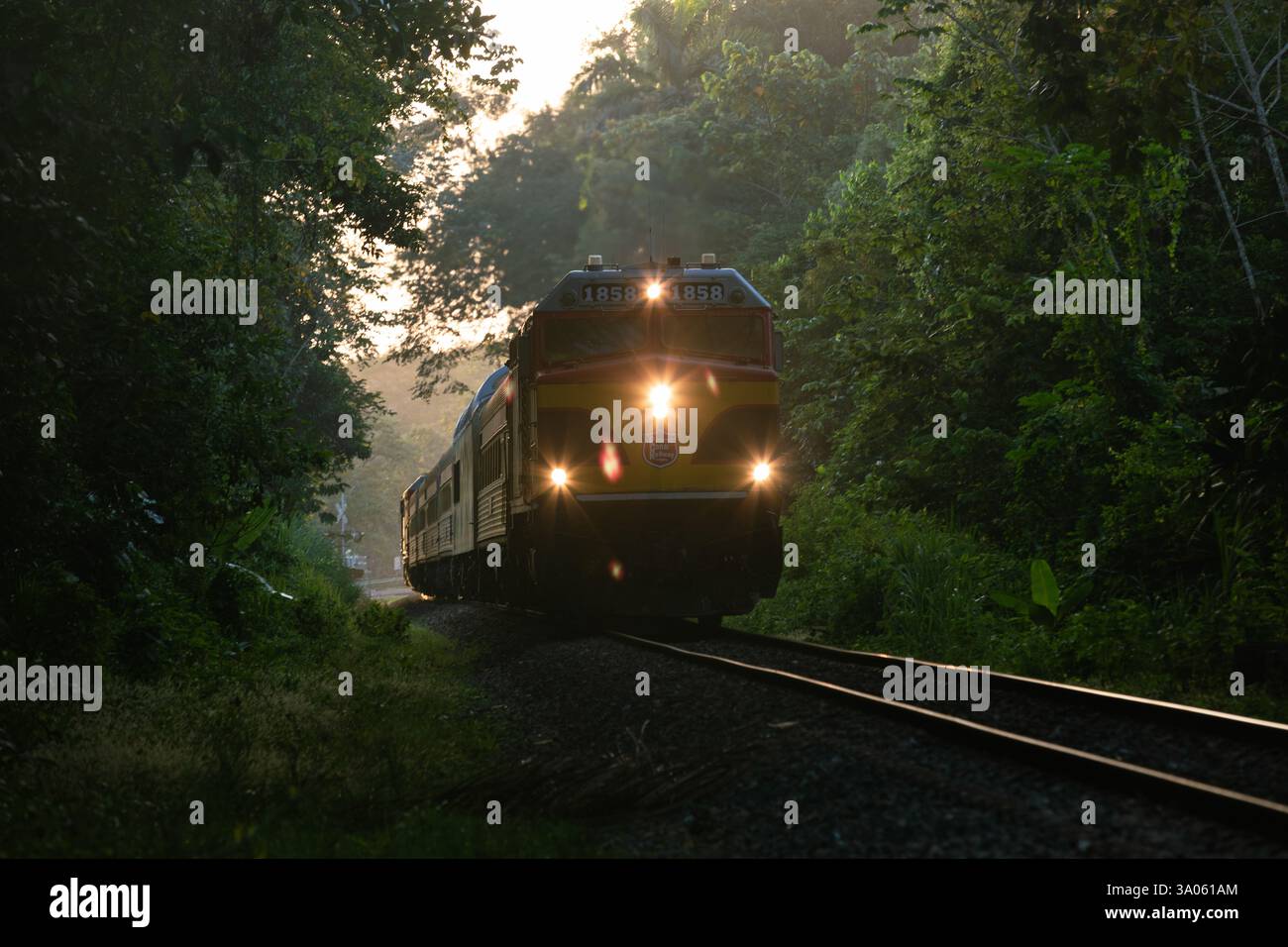 Panama, PANAMA. 30th Jan, 2025. The Panama Canal Railway is one of the ...