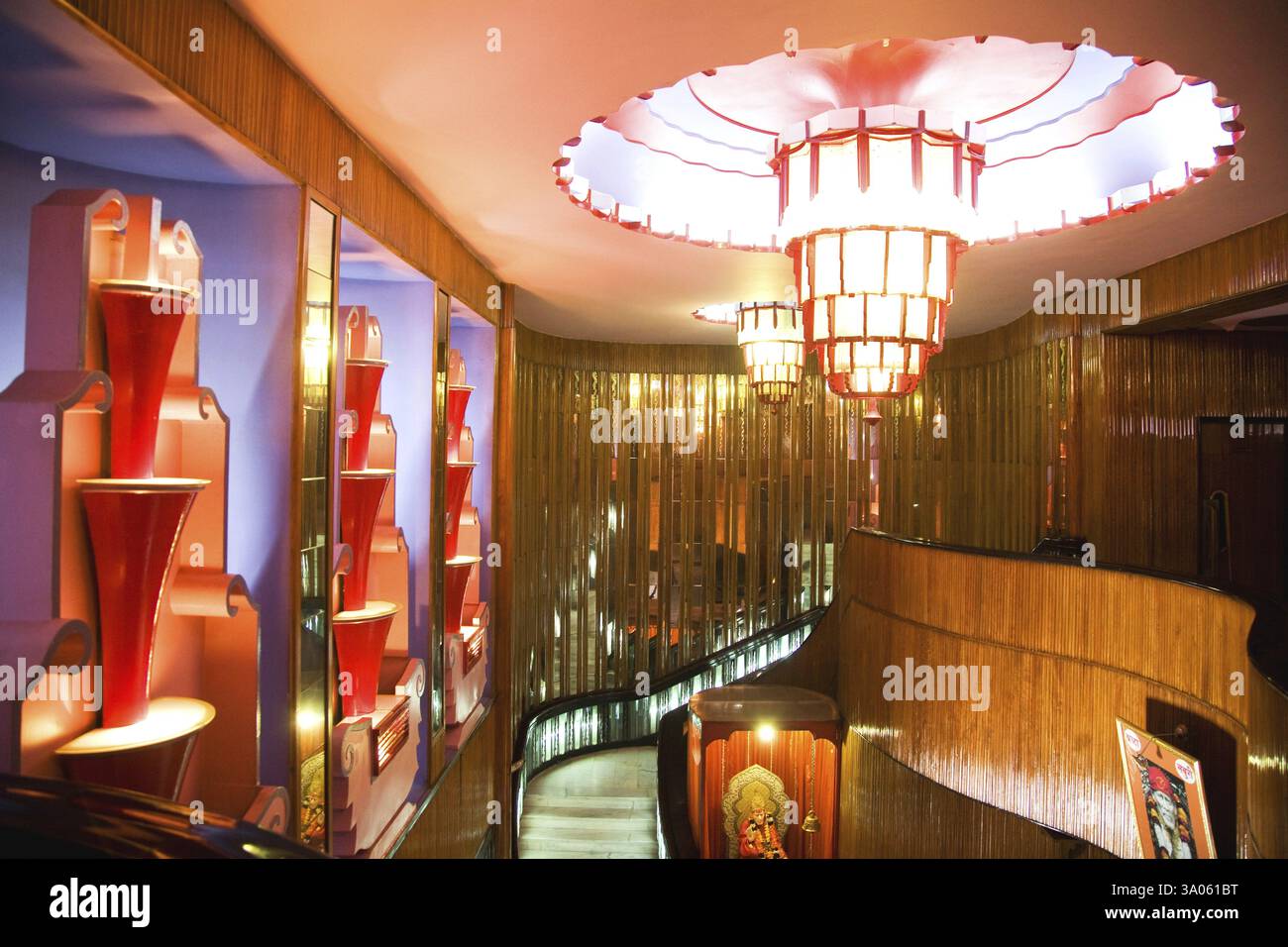 Interior design of maratha mandir theatre, Bombay Mumbai, Maharashtra ...