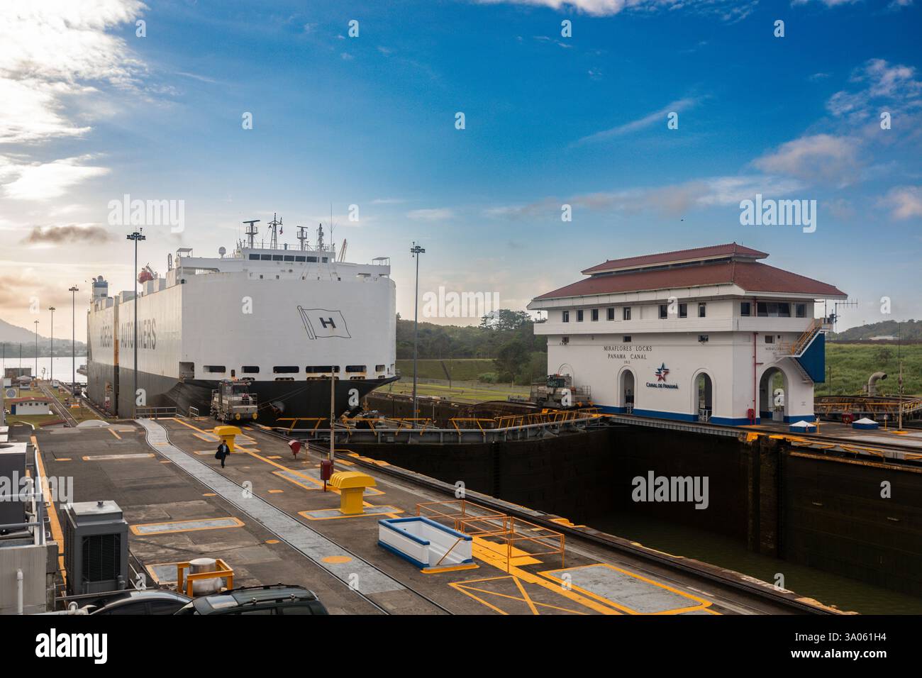 Panama, PANAMA. 16th Feb, 2025. The Panama Canal.The canal is an 82-km ...