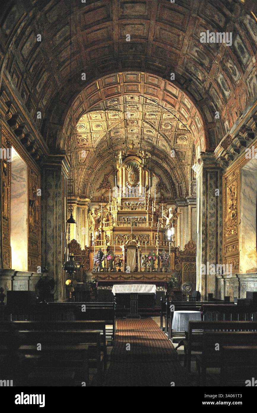 Inside Se cathedral in 1776, Old Goa, Velha Goa, India, Asia Stock ...