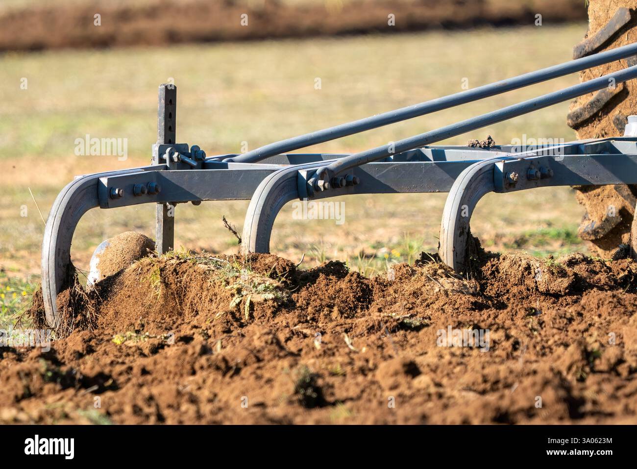 Farmer ploughing machine hi-res stock photography and images - Alamy