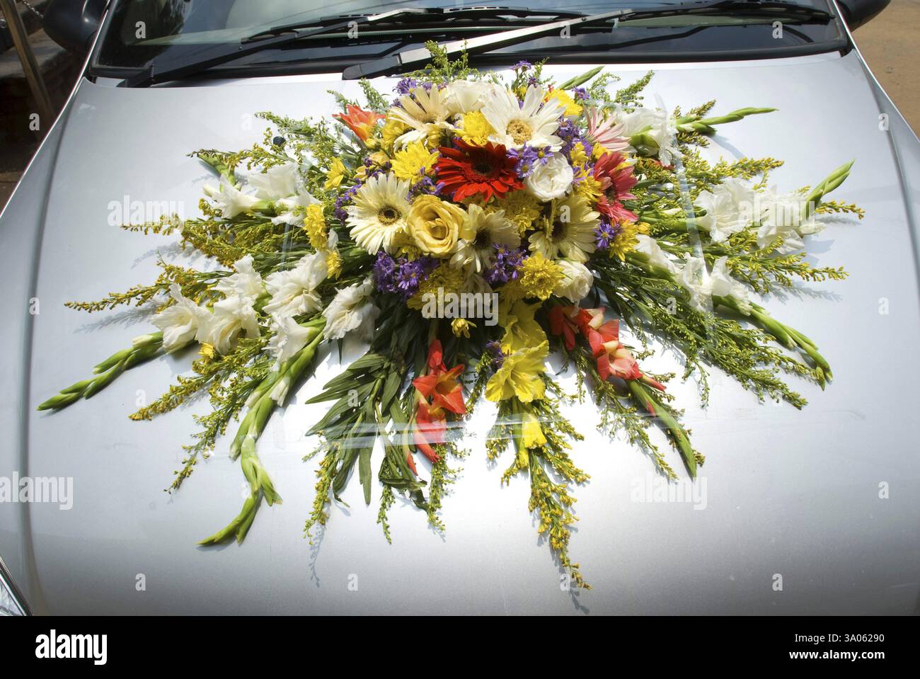 Decorated car for wedding procession, Kerala, India, Asia Stock Photo ...