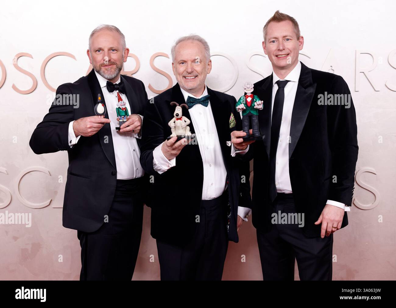 Los Angeles, United States. 02nd Mar, 2025. Richard Beek, Nick Park ...