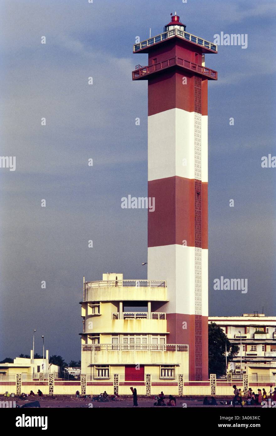 Triangular lighthouse, Madras Chennai, Tamil Nadu, India, Asia Stock Photo - Alamy