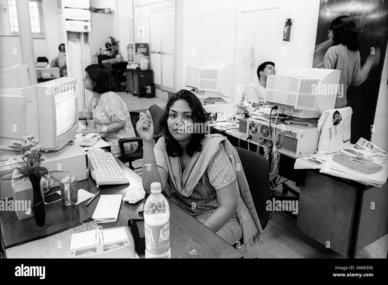 Priya pathiyan at news paper office, India NO MR Stock Photo - Alamy