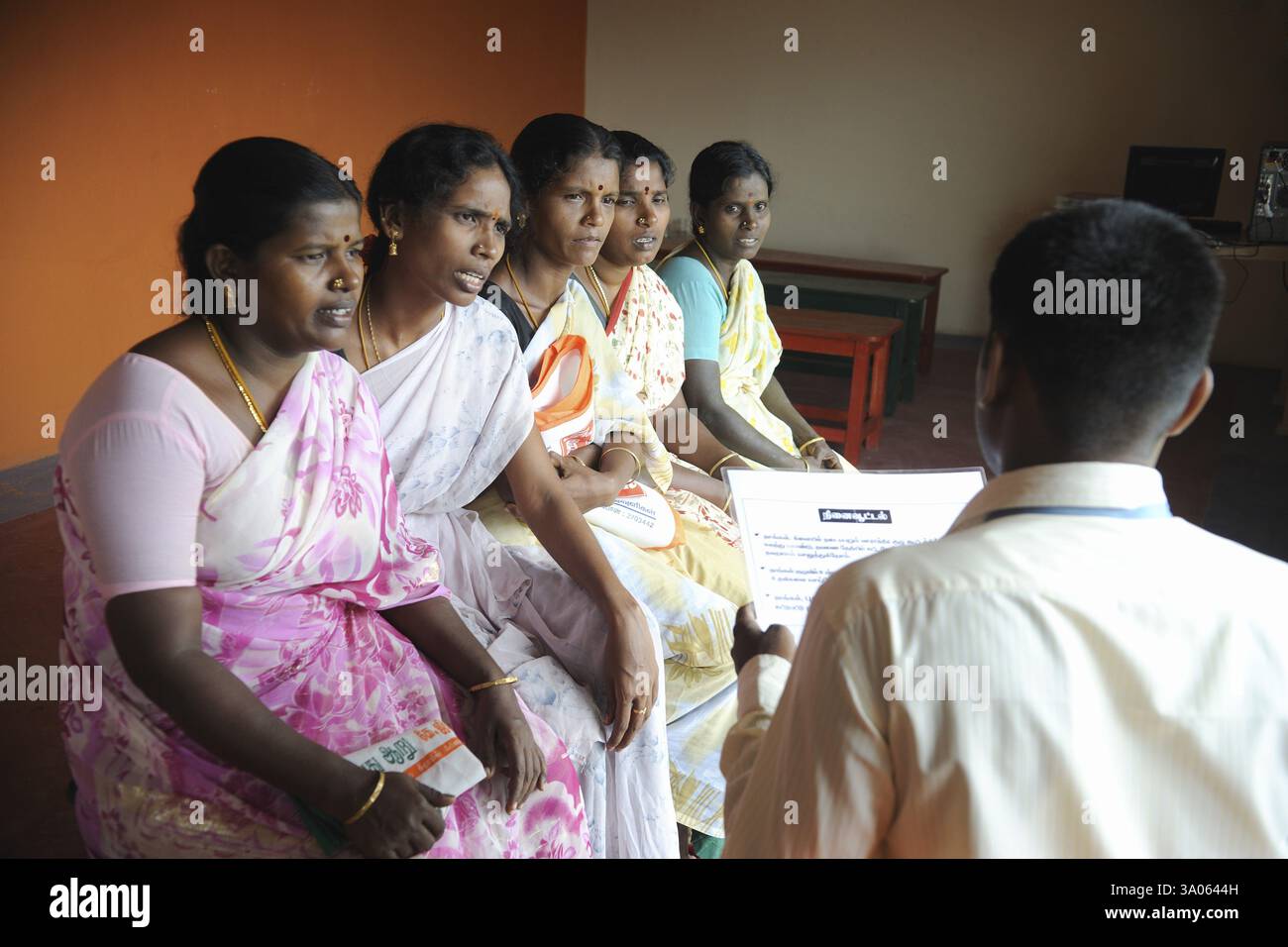 Rural ladies with volunteer of ngo kshtriya gramin financial services ...