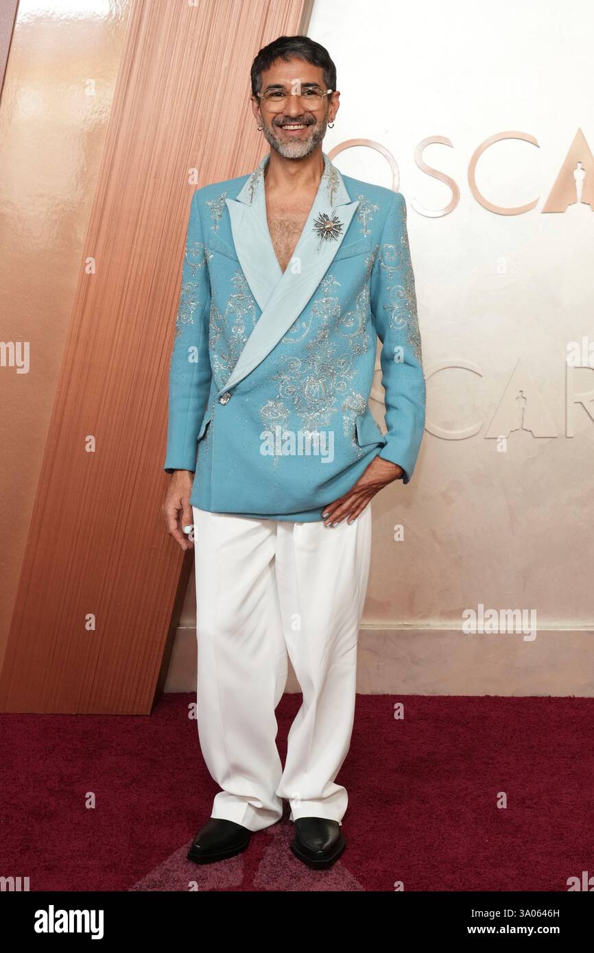 Emmanuel Janvier arrives at the Oscars on Sunday, March 2, 2025, at the ...