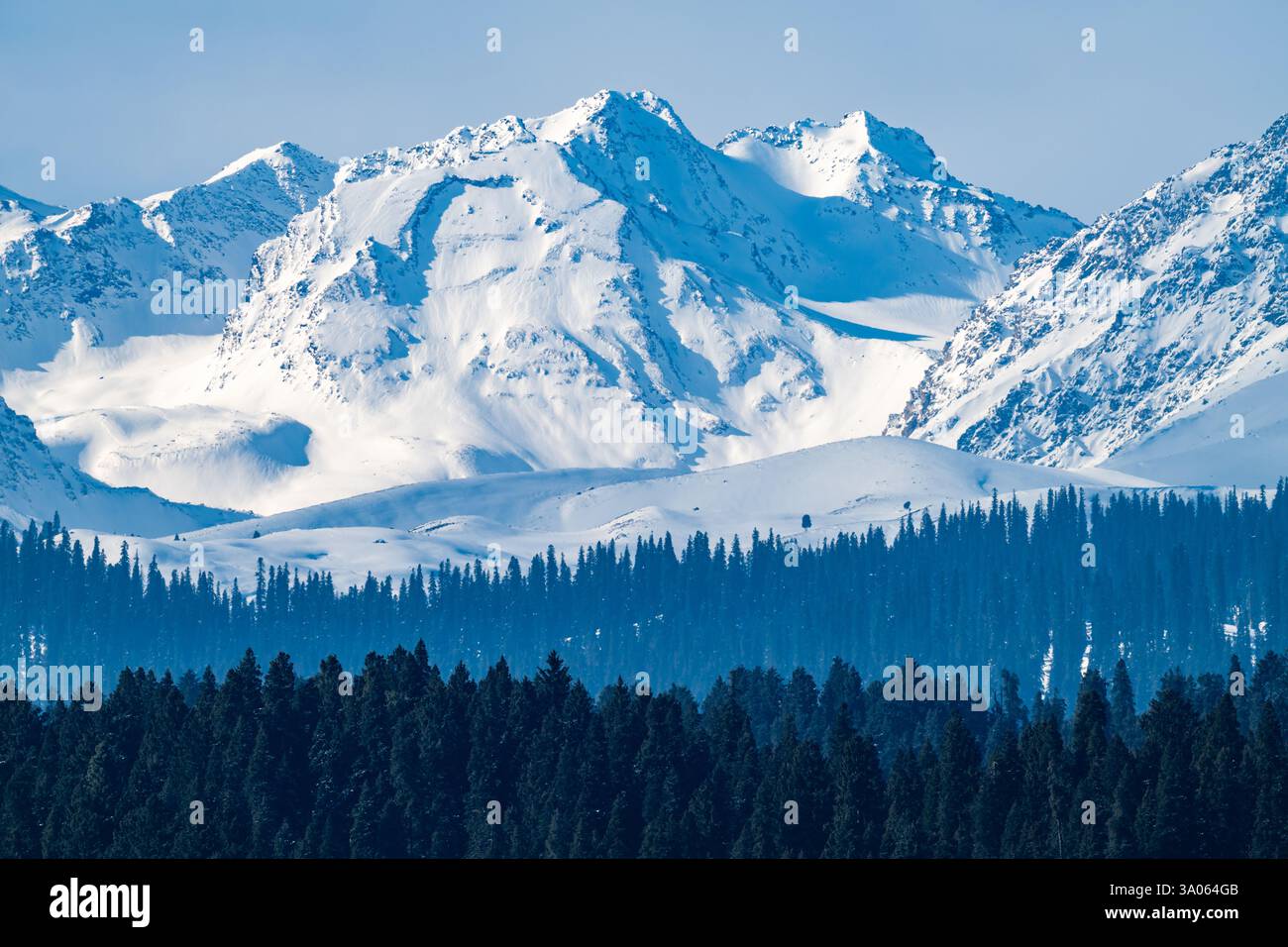 Snow capped mountains of Himalayas. Srinagar, Jammu and Kashmir, India ...