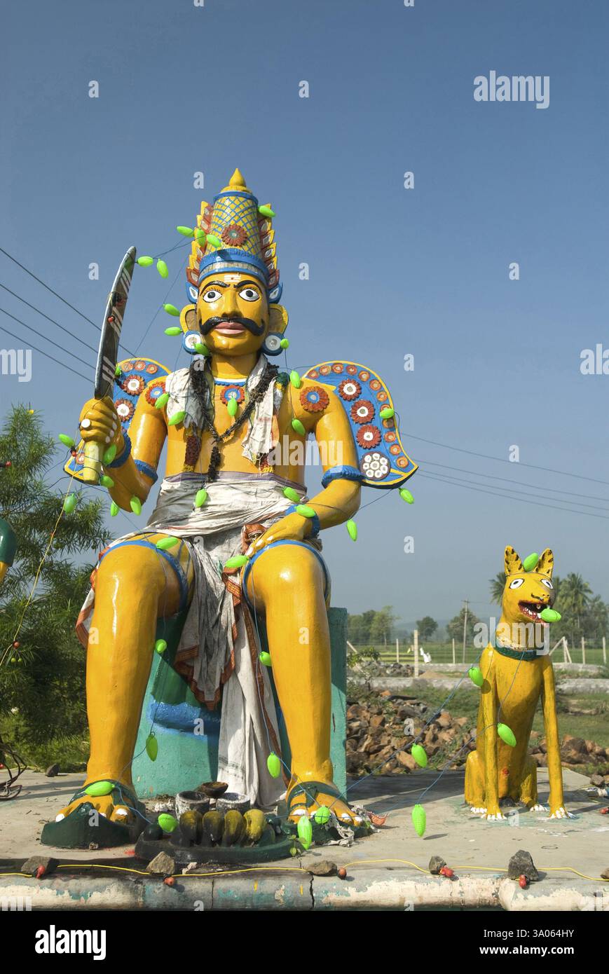 Guardian deity Ayyanar is village god worshipped predominately near ...
