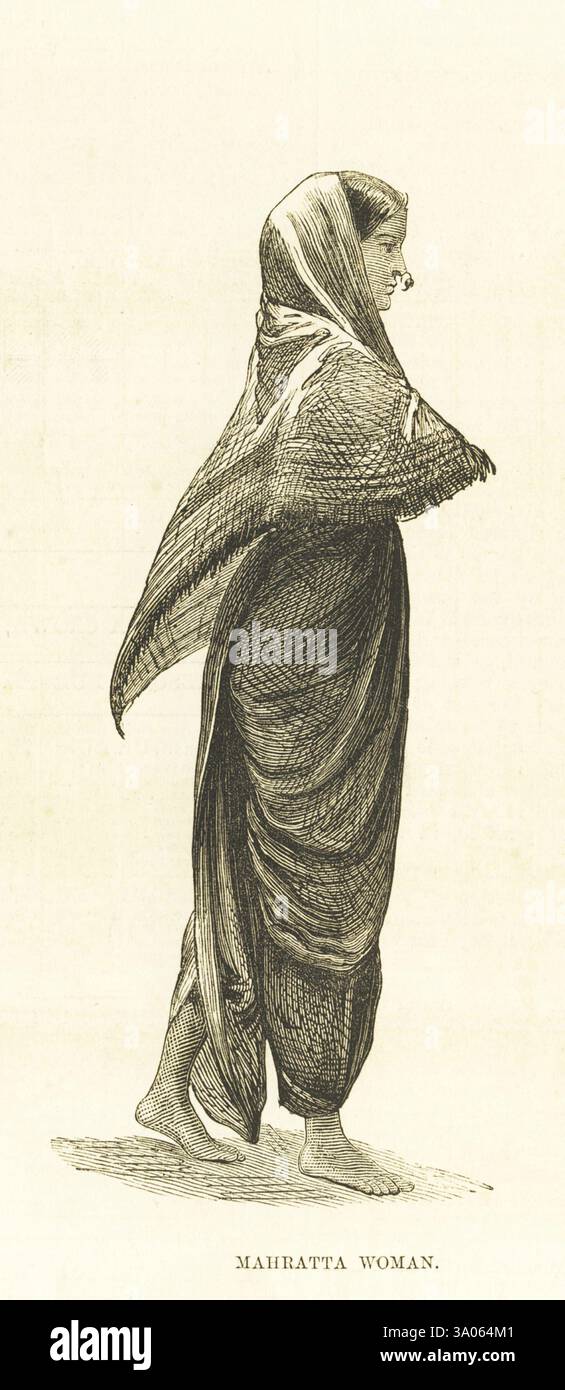 Maratha woman, 25th March 1876, Bombay now Mumbai images, Maharashtra ...