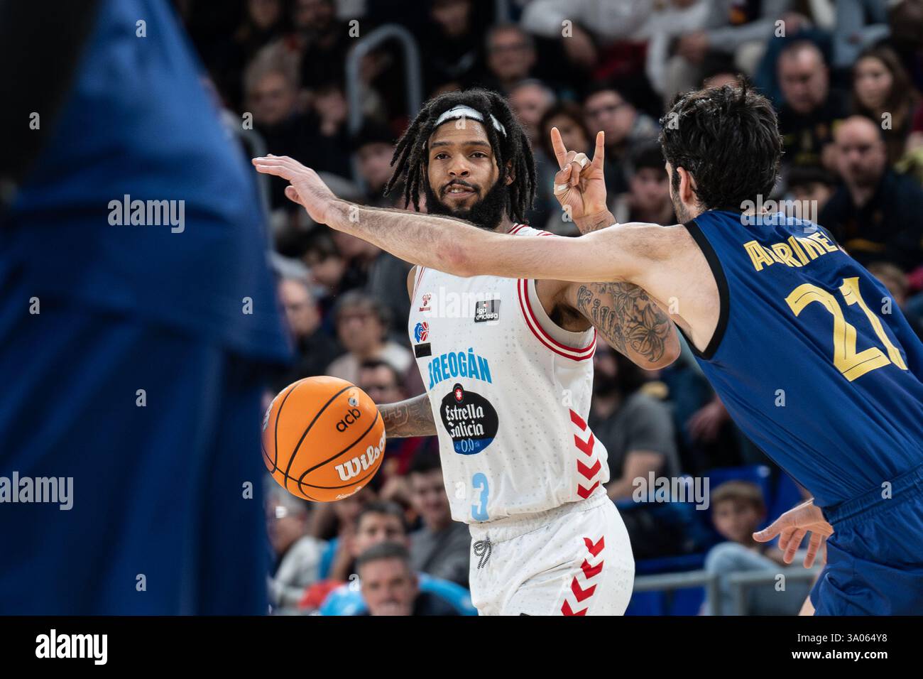 CB Breogan Dae Dae Grant in action during the Spanish Liga Endesa match ...