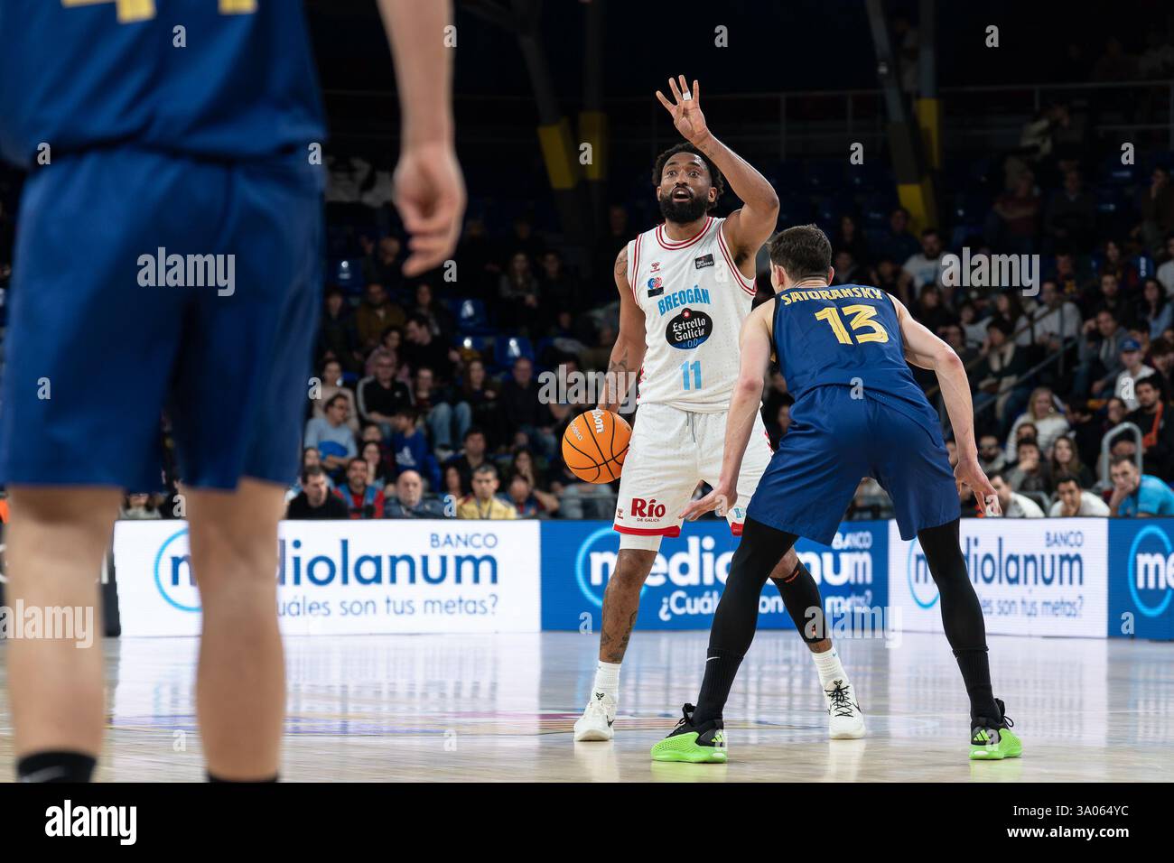 Barcelona, Italy. 02nd Mar, 2025. CB Breogan Darrun Hilliard in action ...