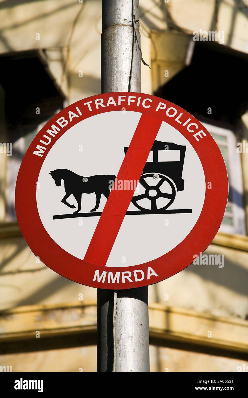 Traffic Police Symbol Signboard Mumbai Maharashtra India Asia Feb 2011 ...