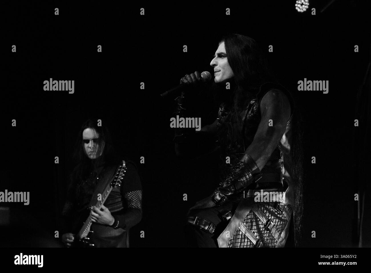 Munich, Germany, February 28th 2025: Askeroth (Vocals) from Nachtblut ...