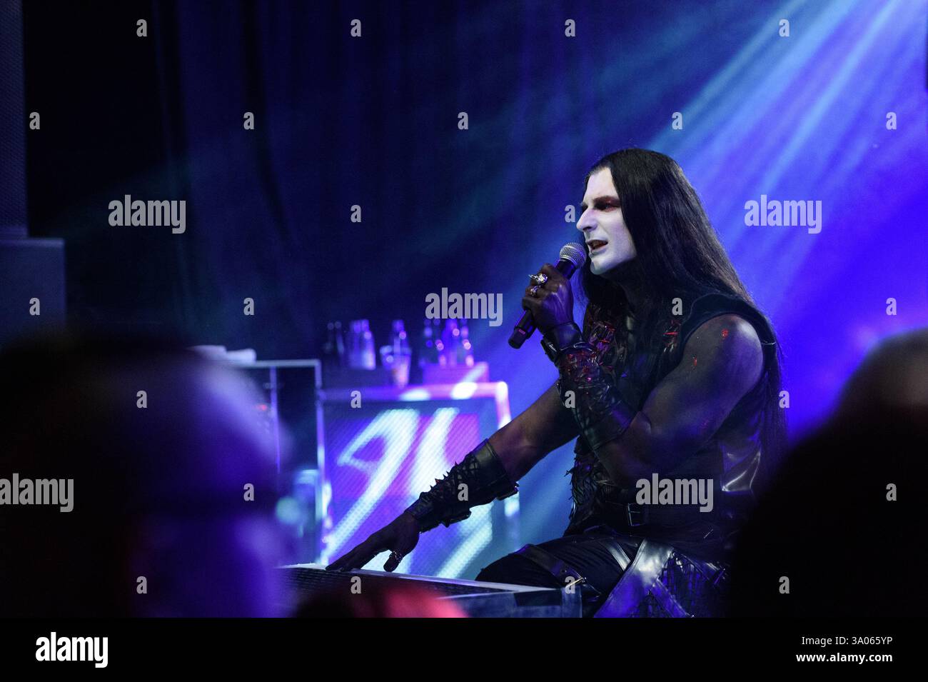 Munich, Germany, February 28th 2025: Askeroth (Vocals) from Nachtblut ...