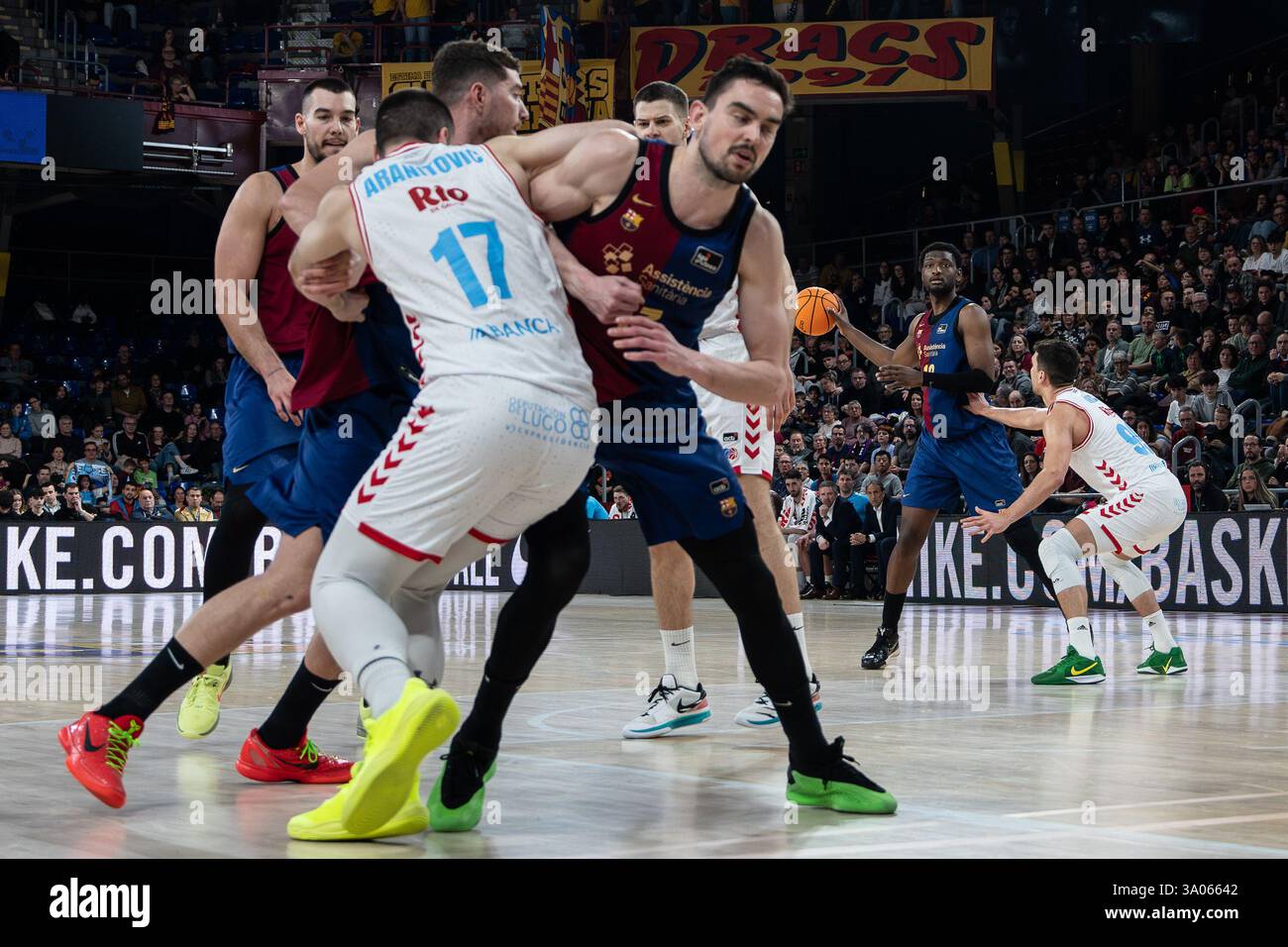 F.C.Basquet Chimezie Metu in action during the Spanish Liga Endesa ...