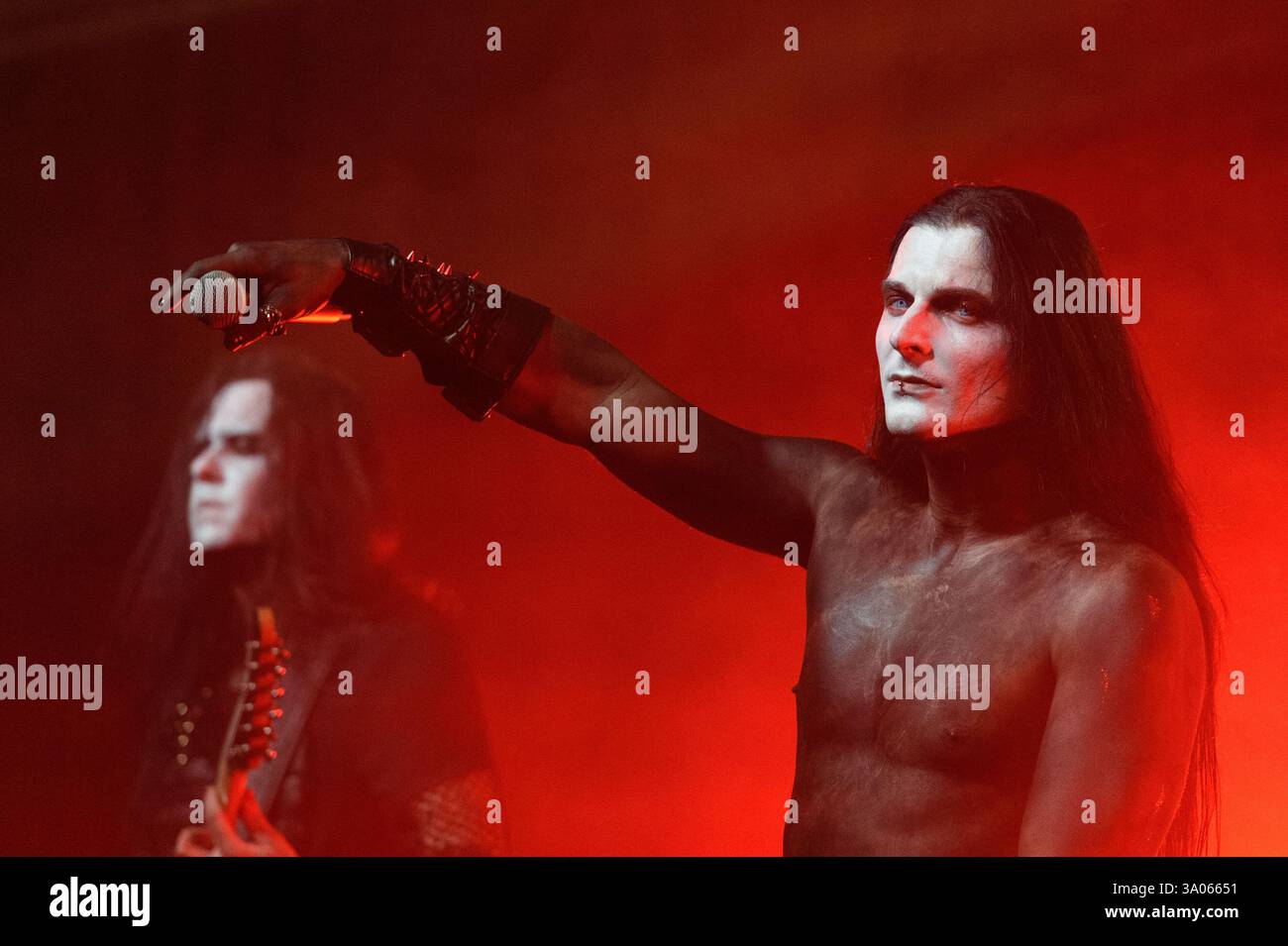 Munich, Germany, February 28th 2025: Askeroth (Vocals) from Nachtblut ...