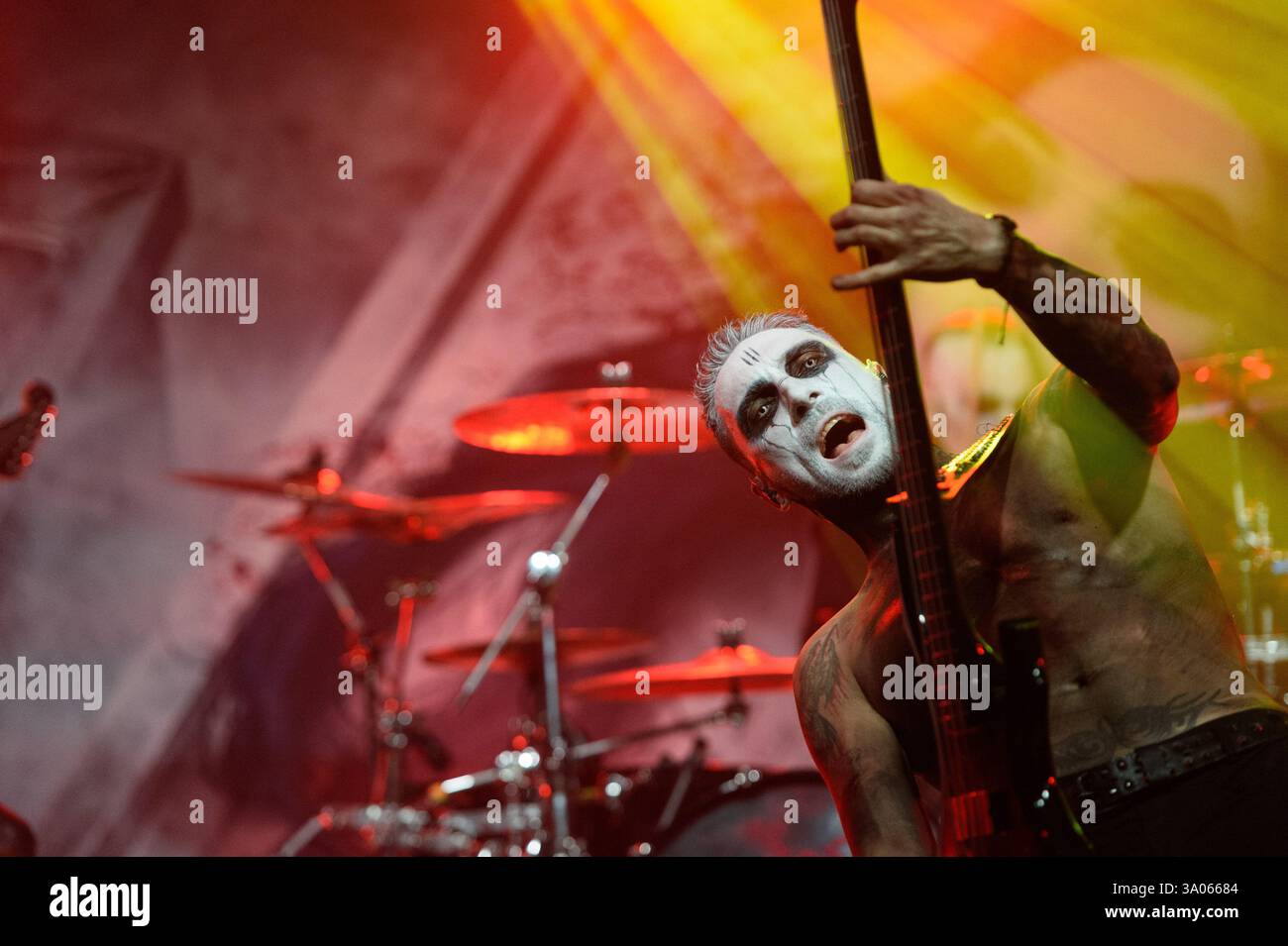 Munich, Germany, February 28th 2025: AblaZ (Bass Guitar) from Nachtblut ...