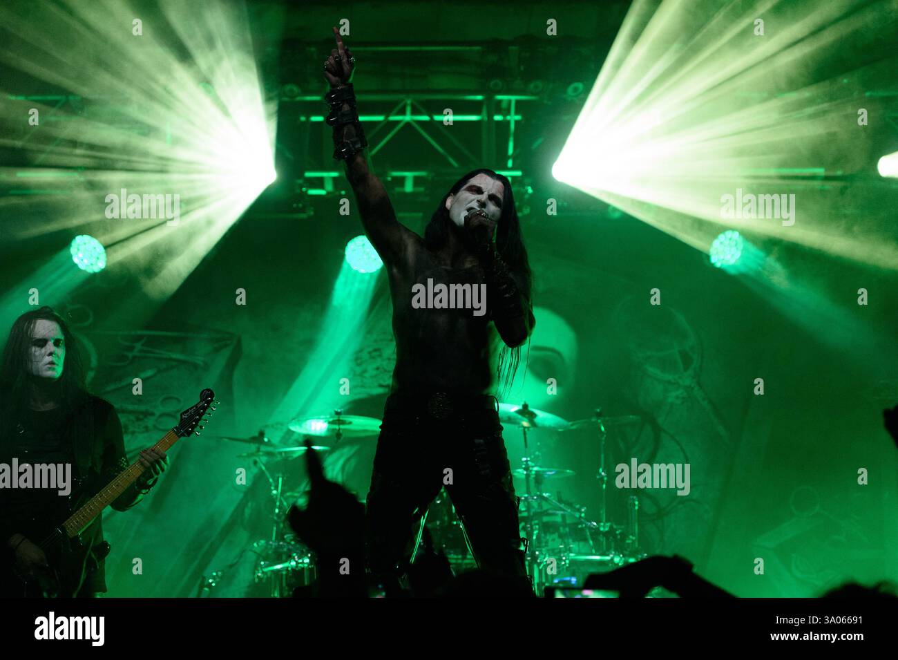 Munich, Germany, February 28th 2025: Askeroth (Vocals) from Nachtblut ...