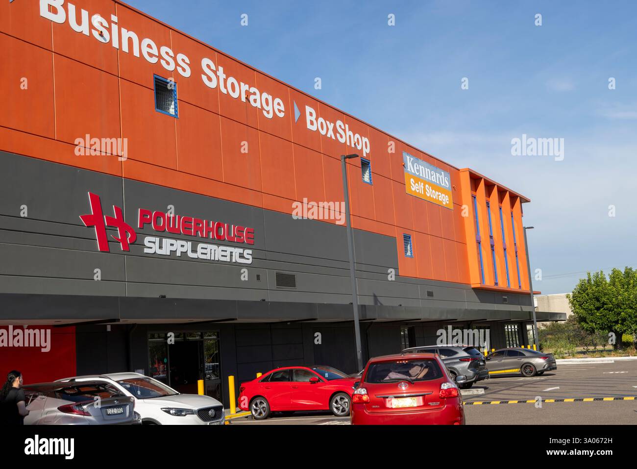 Liverpool Sydney Australia, large retail park with car parking at ...