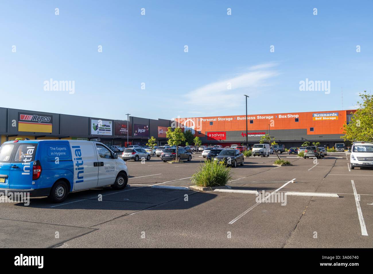 Liverpool Sydney Australia, large retail park with car parking at ...