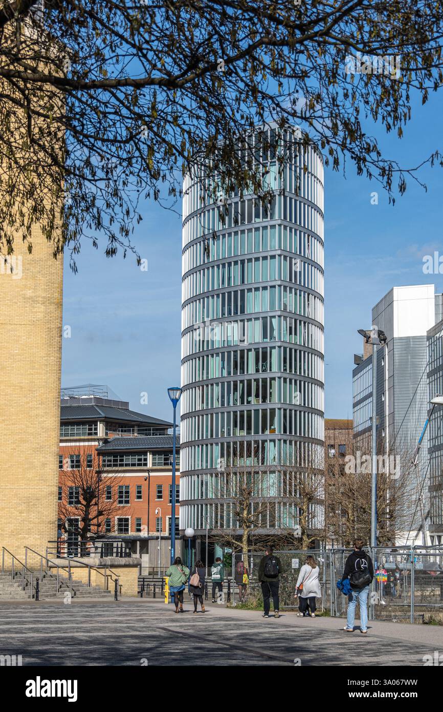 View of The Eye on Glass Wharf, a waterside apartment building ...