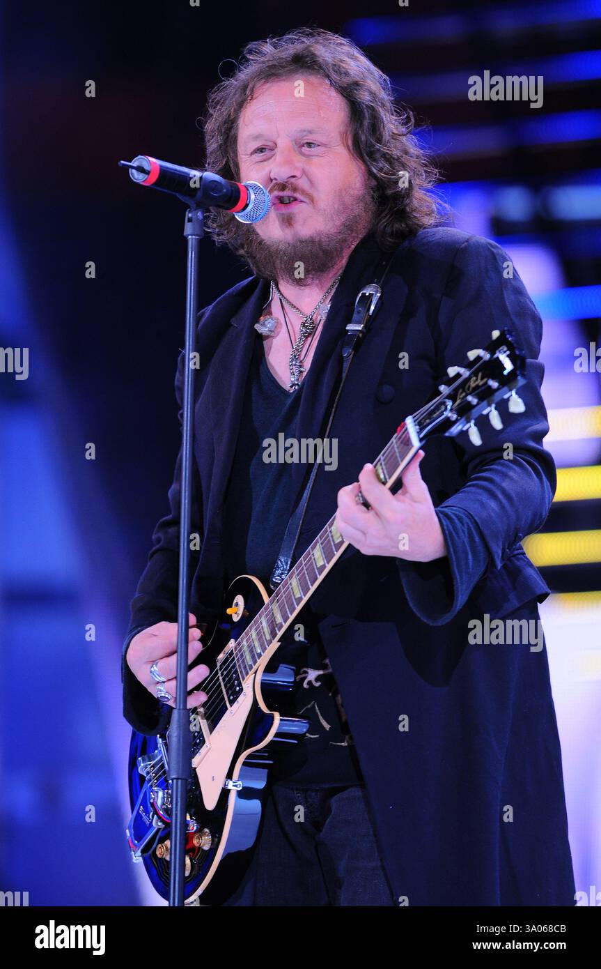 Verona Italy 07/06/2009: Zucchero Fornaciari,Italian singer, during the ...